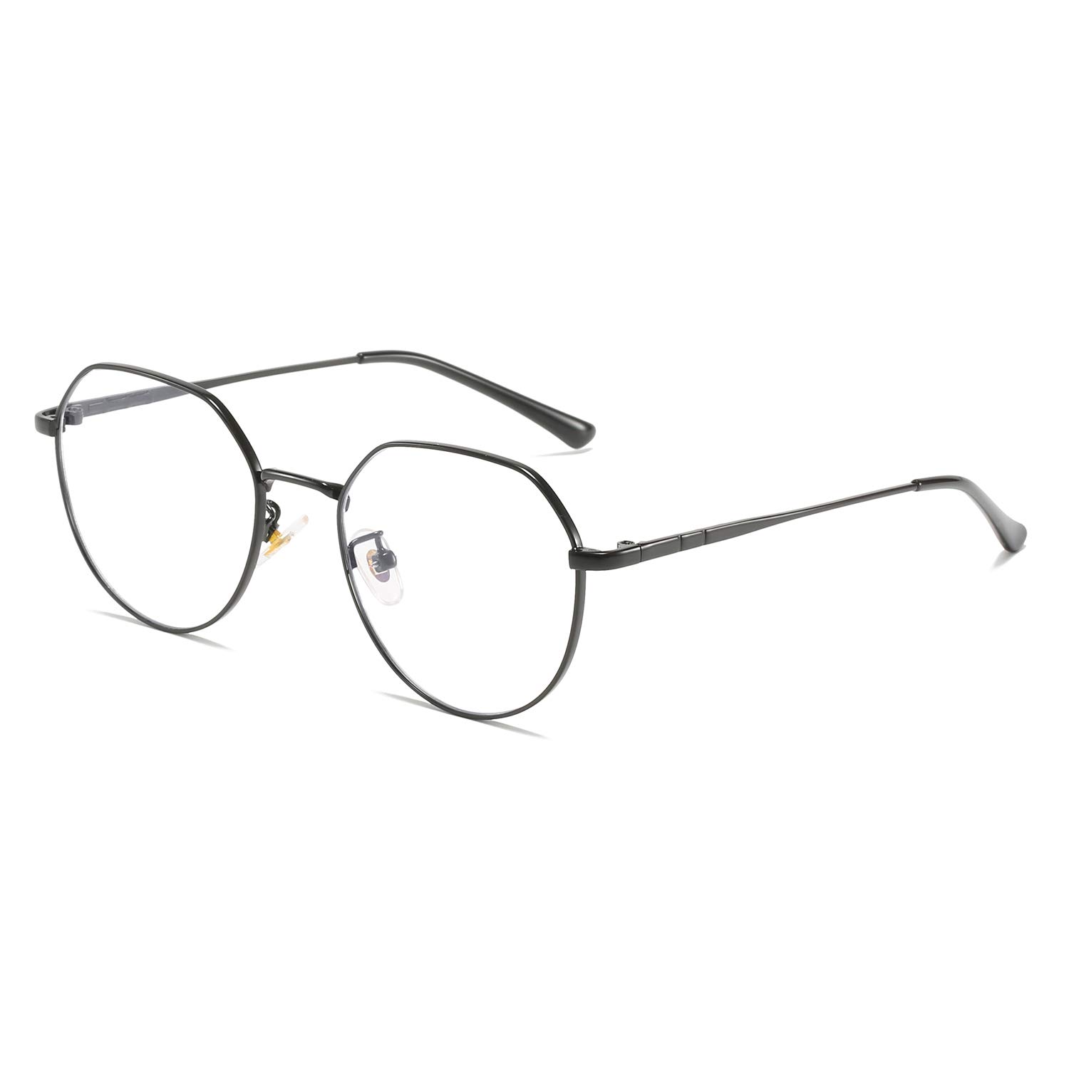 ELIVWR Blue Light Blocking Glasses for Men and Women, Anti-Glare UV Filter Lightweight Computer Gaming Eyewear (Black Frame)
