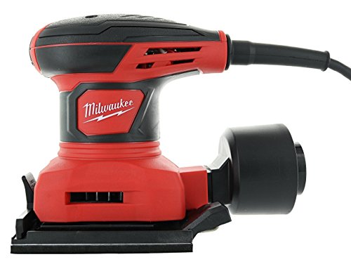 Milwaukee 6033-21 3 Amp 1/4 Sheet Orbital 14,000 OBM Compact Palm Sander with Dust Canister (2 Sheets of Sandpaper Included)