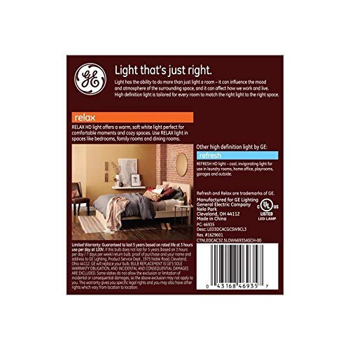GE Relax 25-Watt EQ CAC Soft White Dimmable Candle Bulb Light Bulb (3-Pack)