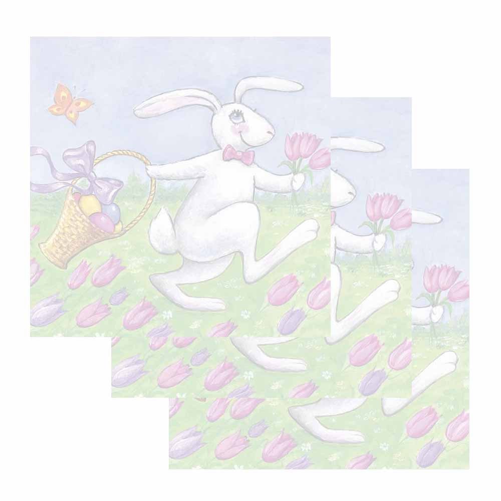 Easter Bunny Sticky Notes - Set of 3 - Fun Theme Design - Stationery Gift - Paper Memo Pad - Office and School Supplies