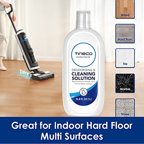 Tineco Smart Wet Dry Vacuum Cleaners, Floor Cleaner Mop 2-in-1 Cordless Vacuum for Multi-Surface & Tineco Floor Cleaning Solution