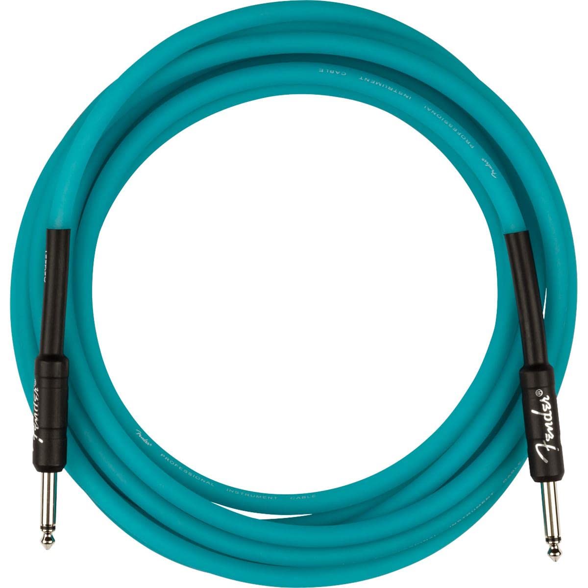 Fender 0990818108 Professional Series Glow in the Dark Blue Instrument Cable - 18.6 Feet