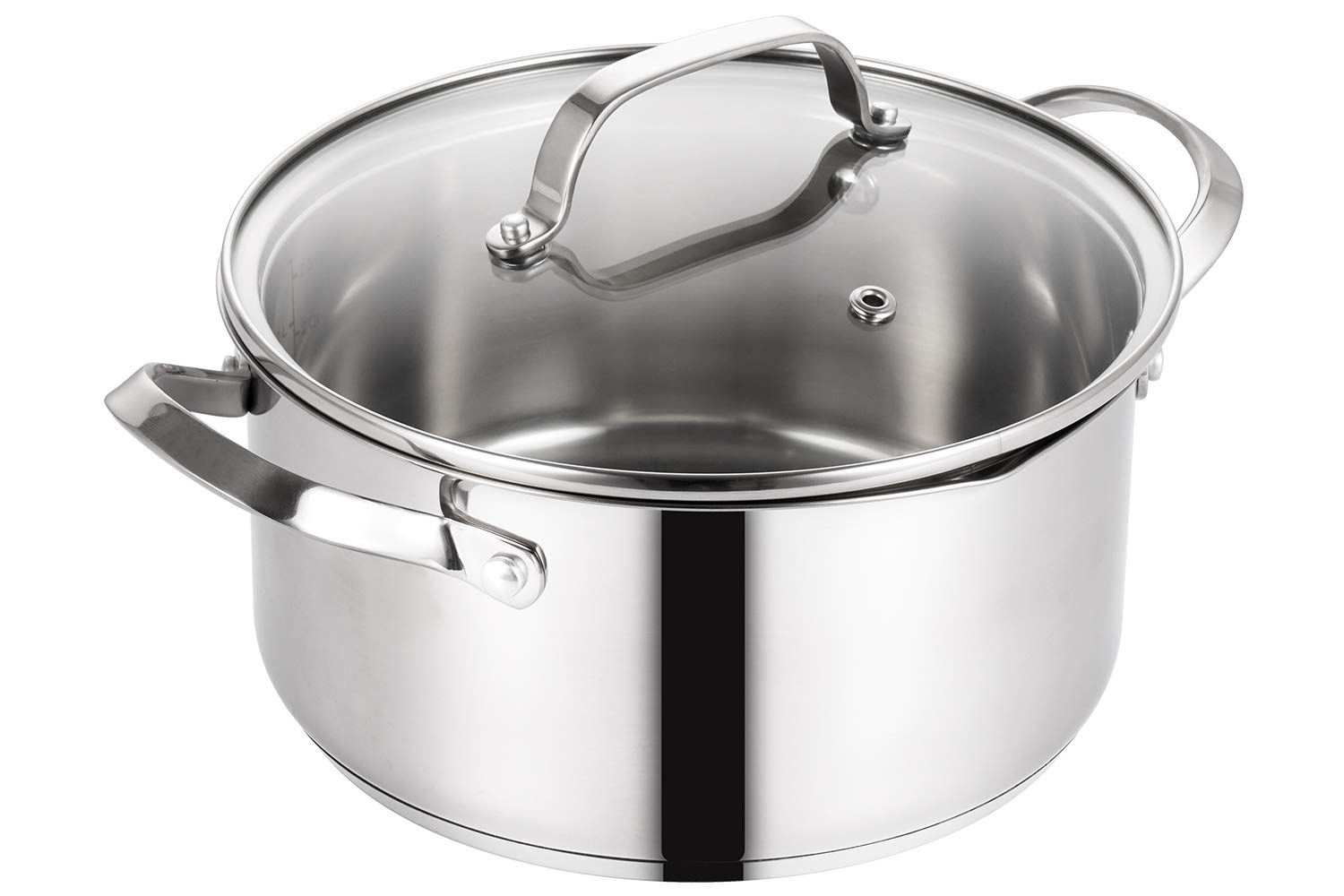 EPPMO SS304 Stainless Steel Non-Stick Stockpot with Lid, 3.2 Quart