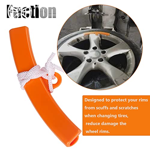 P1Tools Wheel Rim Protector Set, Rubber Wheel Changing Rim Edge Savers for a Motorcycle, Car or ATV Orange 5 PACK