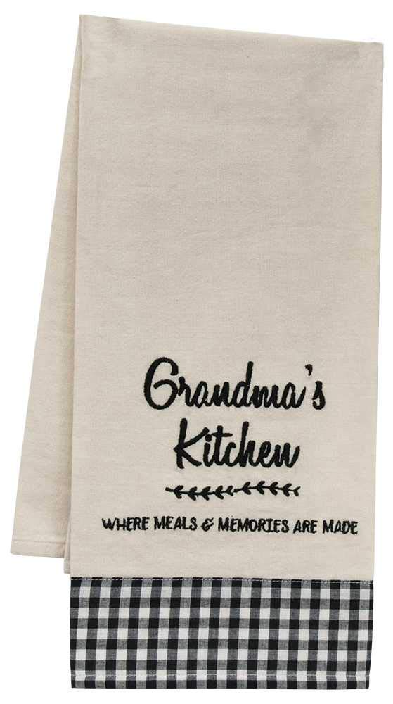 Hearthside Collection Decorative Kitchen Towel Grandma's Kitchen Where Meals and Memories are Made