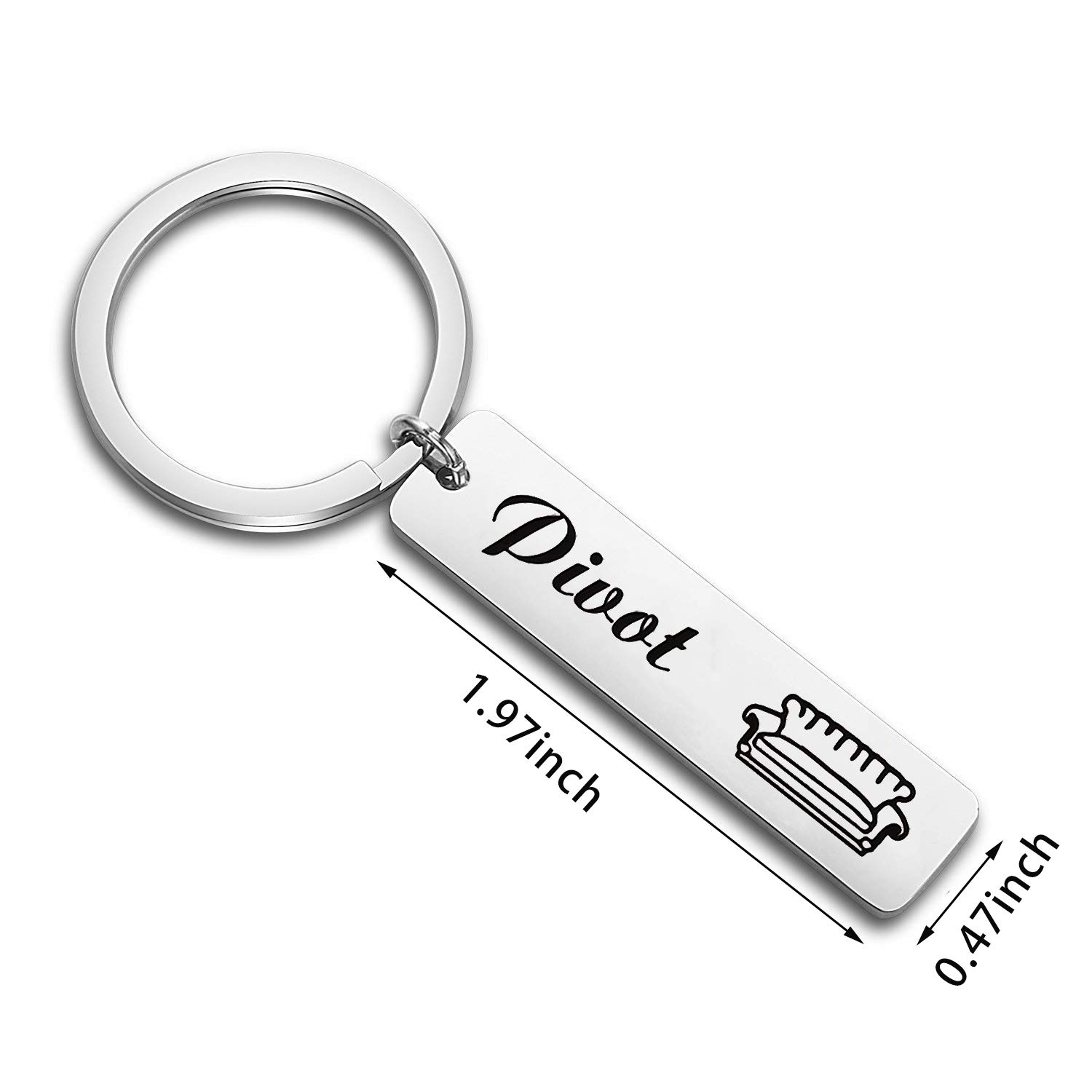 ENSIANTH Pivot Keychain The Friends TV Gift Funny Gifts for Best Friends (Pivot Keychain)