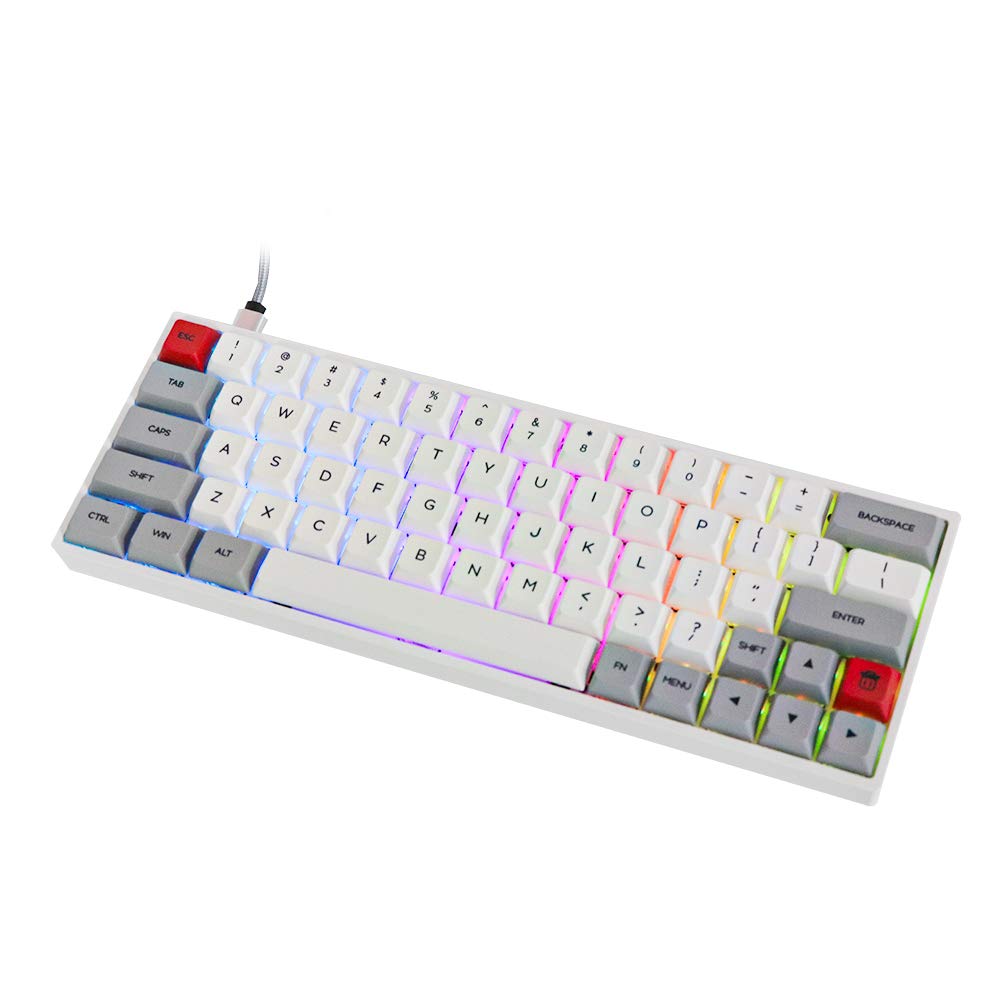EPOMAKER SKYLOONG SK64 64 Keys Wired Hot Swappable Mechanical Keyboard with RGB Backlit, PBT Keycaps, Arrow Keys for Win/Mac/Gaming