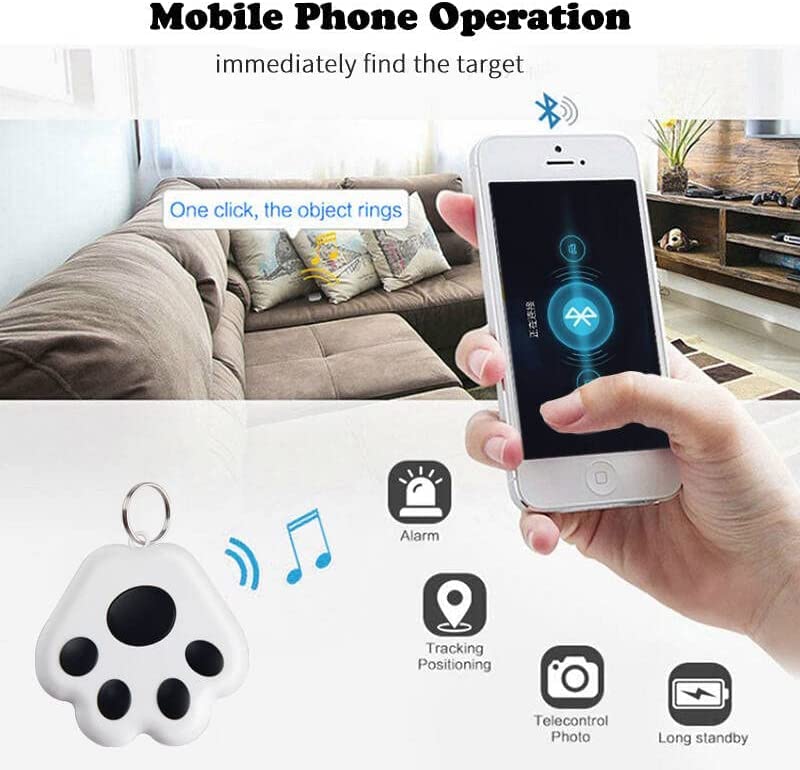 Mini Item Finder, Dog GPS Tracking Device, No Monthly Fee App Locator, 2023 Upgraded Portable Bluetooth Intelligent Anti-Lost Device for Luggages/Kid/Pet Bluetooth Alarms (1Pcs, Red)