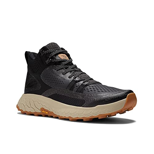 New Balance Men's Fresh Foam X Hierro V1 Mid-Cut Trail Running Shoe, Black/Timberwolf, 10