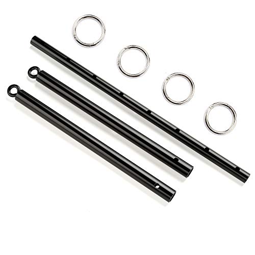 exreizst Expandable and Adjustable Spreader Bar Sports System Set, Black (Black)
