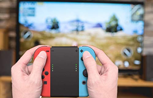 FANPL 5 in 1 Hand Grip Connector for Nintendo Switch Joy Con & OLED model Joy Con, Comfort Game Handle Connector with Wrist Strap for Joy Cons