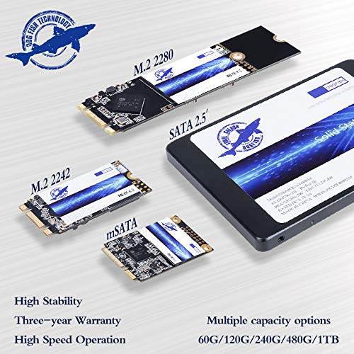 Dogfish SSD Msata 64GB Internal Solid State Drive Mini Sata Disk Drive High Performance Hard Drive for Desktop Laptop Notebook(MSATA, 64GB)