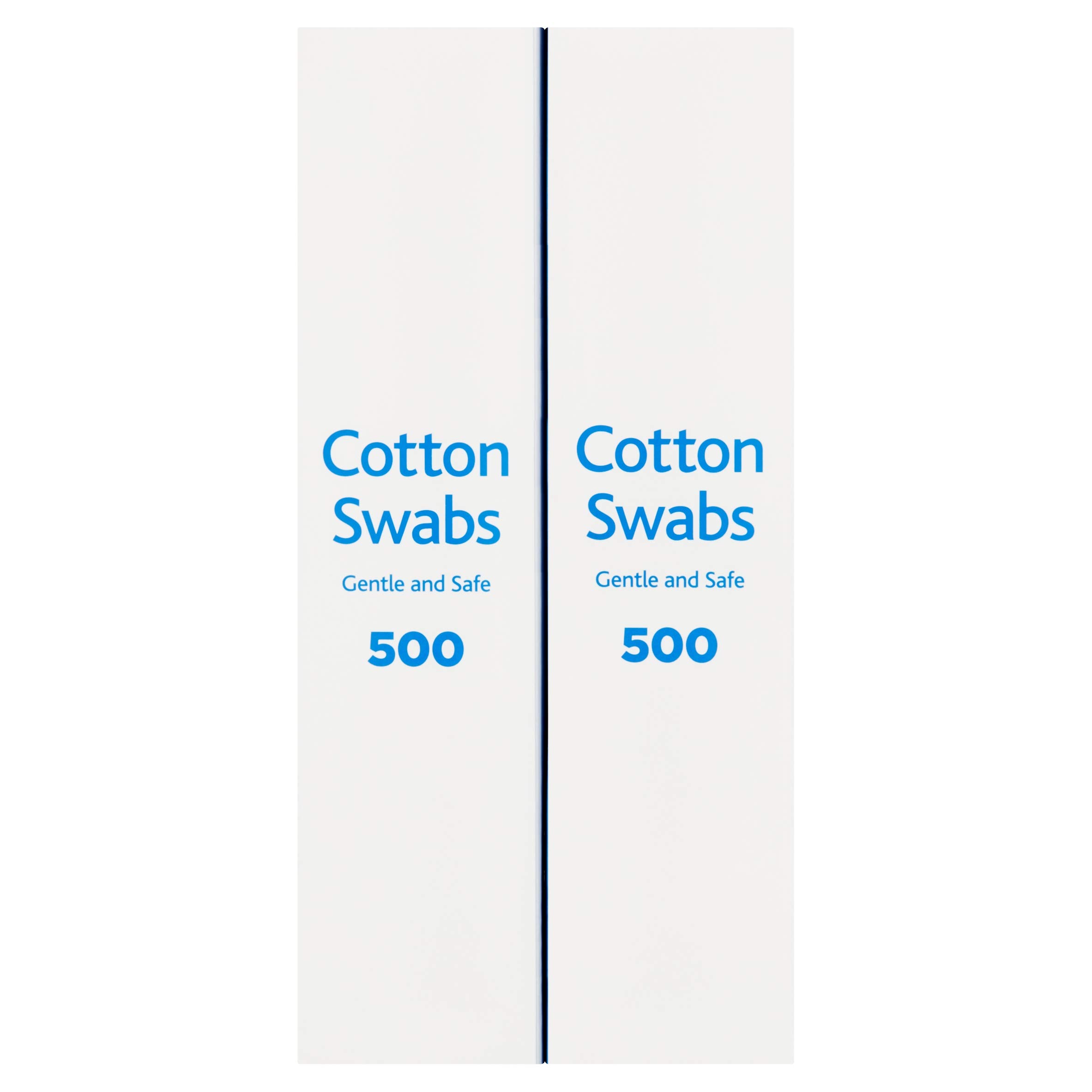 Equate Cotton Swabs Twin Pack, 1000 Count (2x 500 Count) - 1 Pack (for Ears, Beauty, Makeup, Babies, Dogs, Pets, Auto Detailing, Cleaning, and More)
