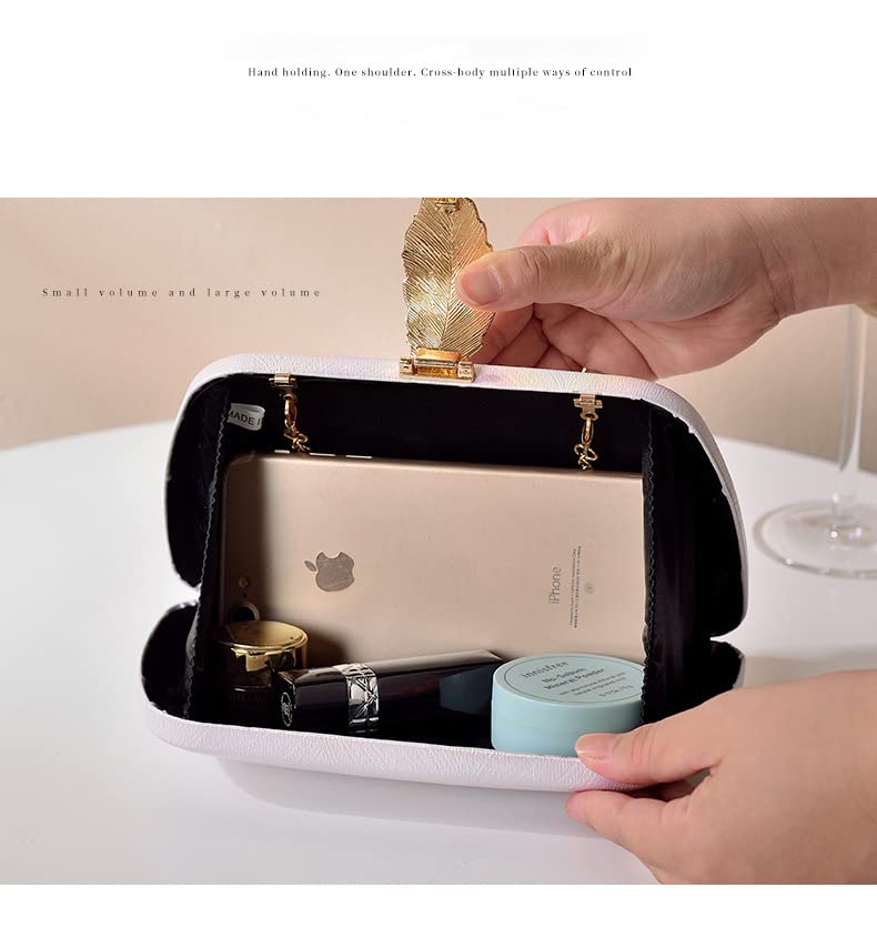 Evening Bag Small Clutch Purses Bag Handbags Purses With Detachable Chain Strap for Wedding Prom Bride and Party Ladies (Turquoise)
