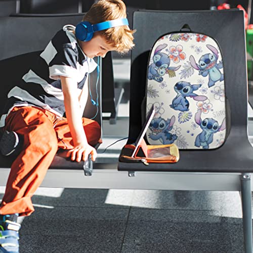RERUNINGO Large Capacity Lightweight Simple Personality Design Premium Material Durable 17" Backpack Boys Girls Shoulder Bags