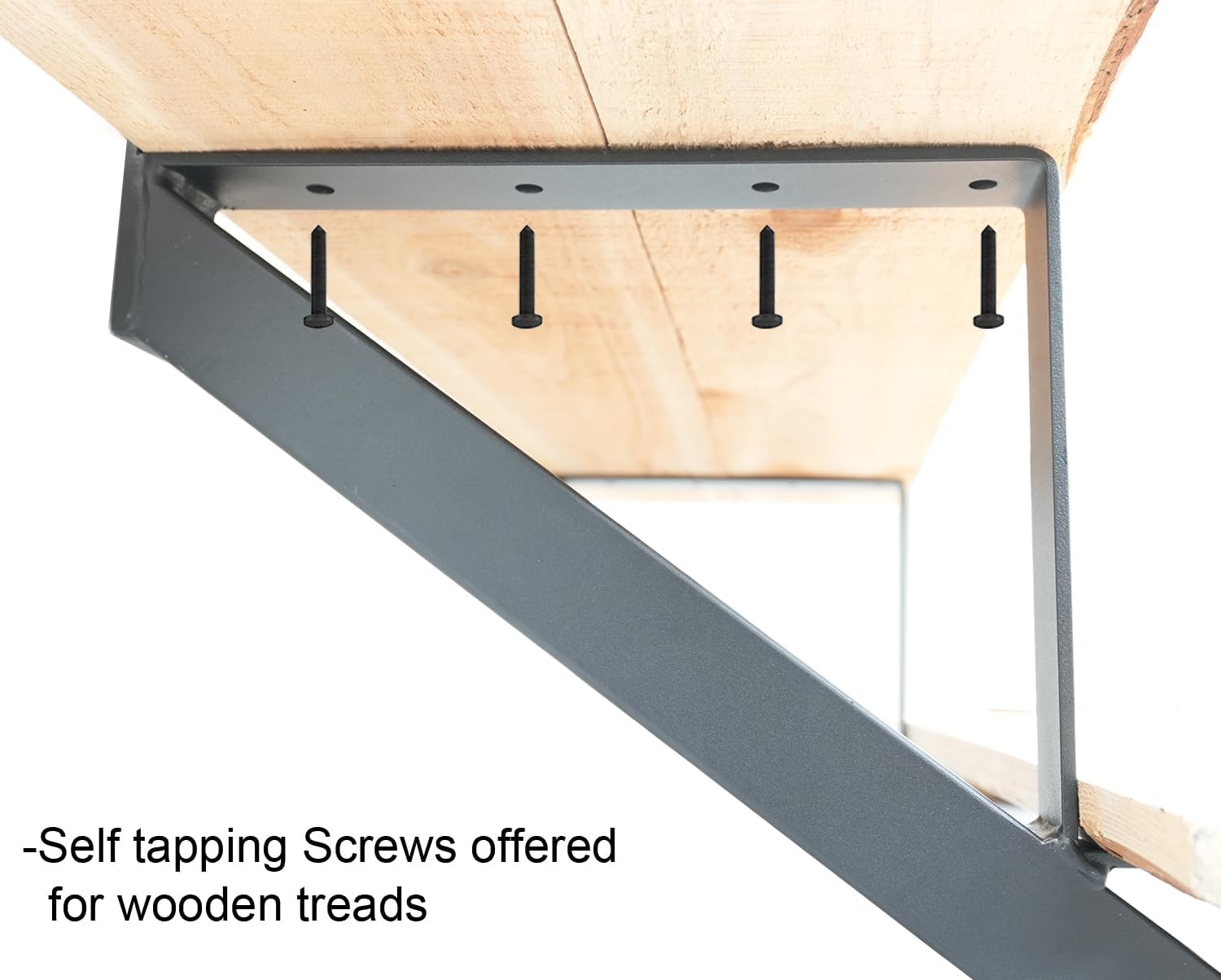 DIYHD Steel Stair Riser 7 Step Stair Stringer for Deck Height 58in
