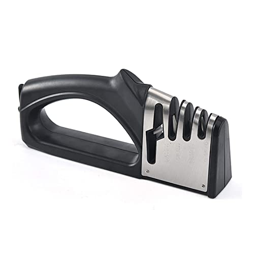 DSWHM Durable and Strong Knife Sharpener, Premium 4-in-1 Knife Scissors Sharpener,Best Kitchen Knife Sharpener, Knife Sharpening System Works for Repair or Restore Scissors, Steel Knives to Sharp