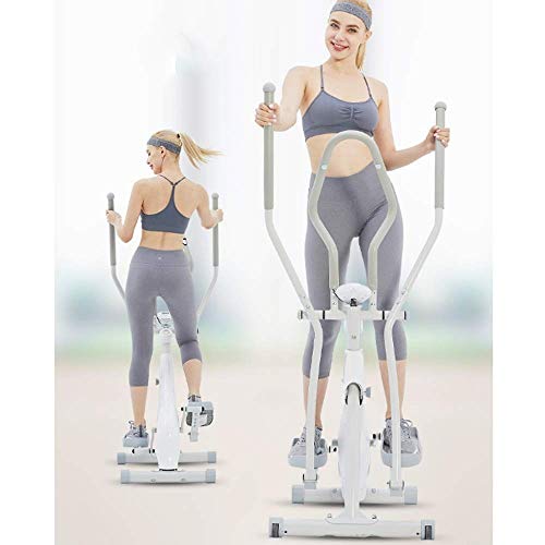 GRETD Stepper for Exercise Machine, Folding Workout Step Machine for Home Use with LCD Monitor, Handle Bar and Resistance Bands