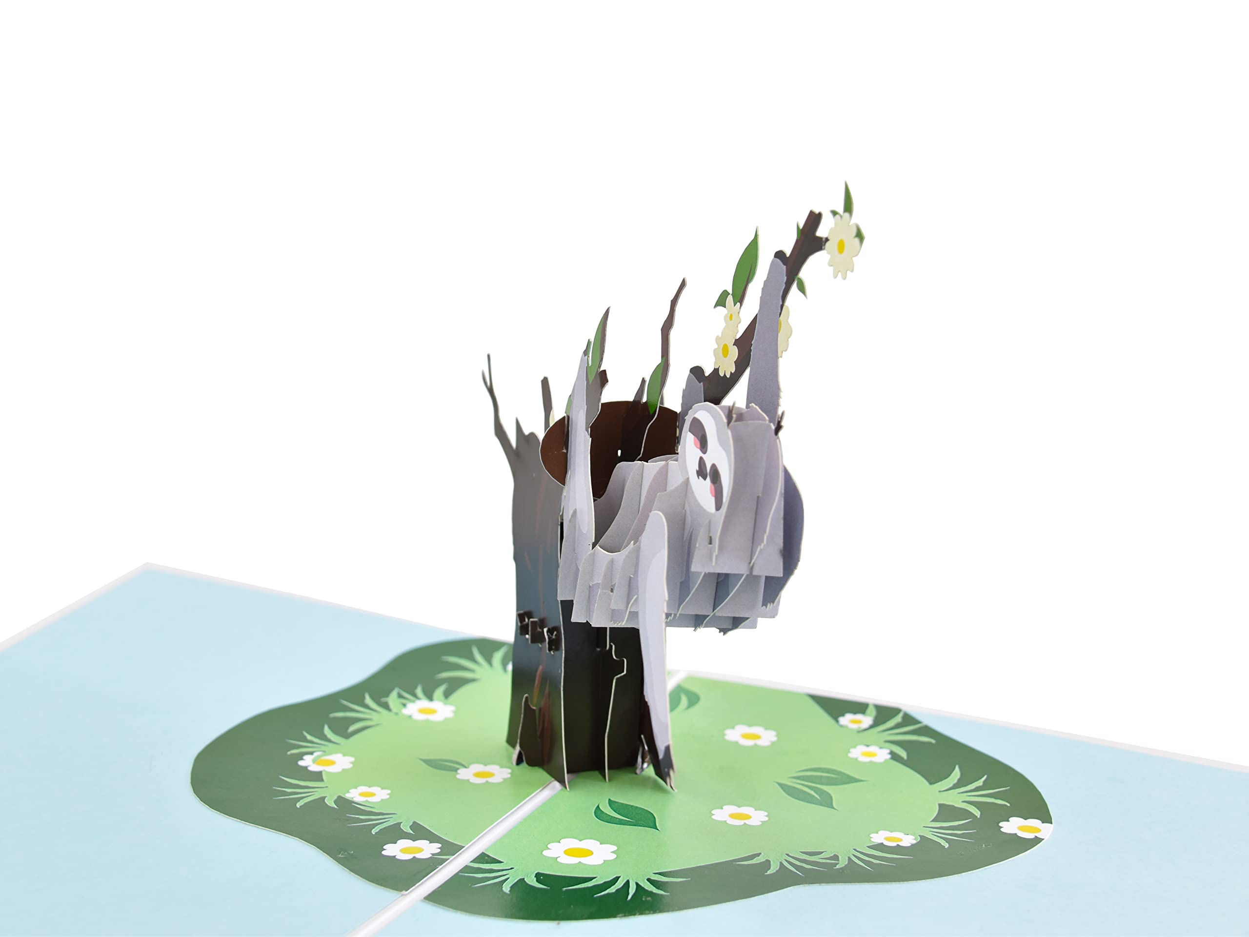 Sloth 3D Pop Up Card, Birthday Card, Lazy Day Card, Animal Lover Card, Retirement Card, Kids Party Card