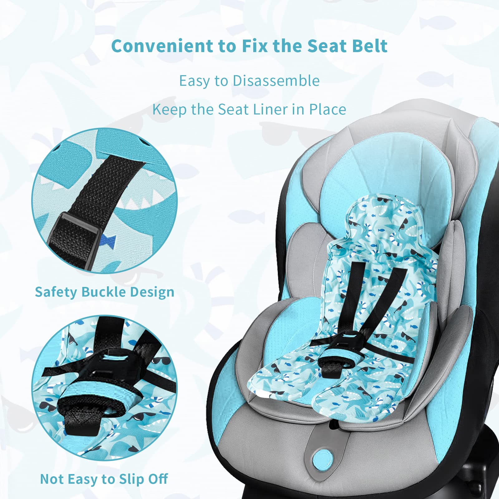 Gel Car Seat Cooler Pad for Children,Summer Breathable Ice Stroller Cooler Mat,Multifunctional Baby Cooling Pad Suitable for Stroller, Baby Dining Chair, Child Safety Seat