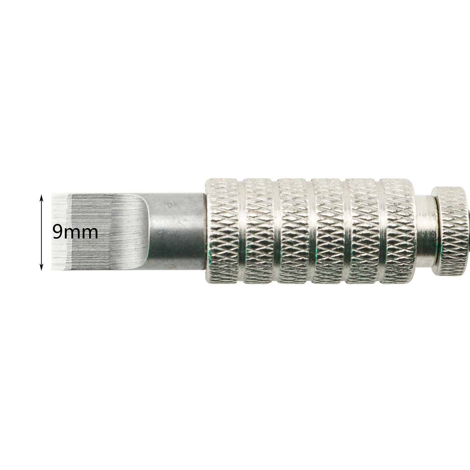 Tegg Swivel Knife Stainless Steel Precision Leathercraft Swivel Knife with Straight Blade Leather Cutting Tool