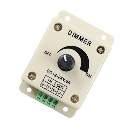 DOITOOL Dimmer Switch Plug Switch Dimmer Light Switch Dimmer Switch for LED Lights Touch Dimmer Switch LED Strip Lamp Switch Oa Switch Wall Switch Panel Dimmer LED Light Modulator 8a