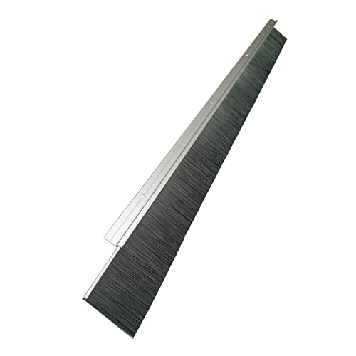 Retsun Door Brush Sweeps Seal Garage Roll Up Door Brush 3 Inches Net Width Durable Easy Mounting for Exterior Doors