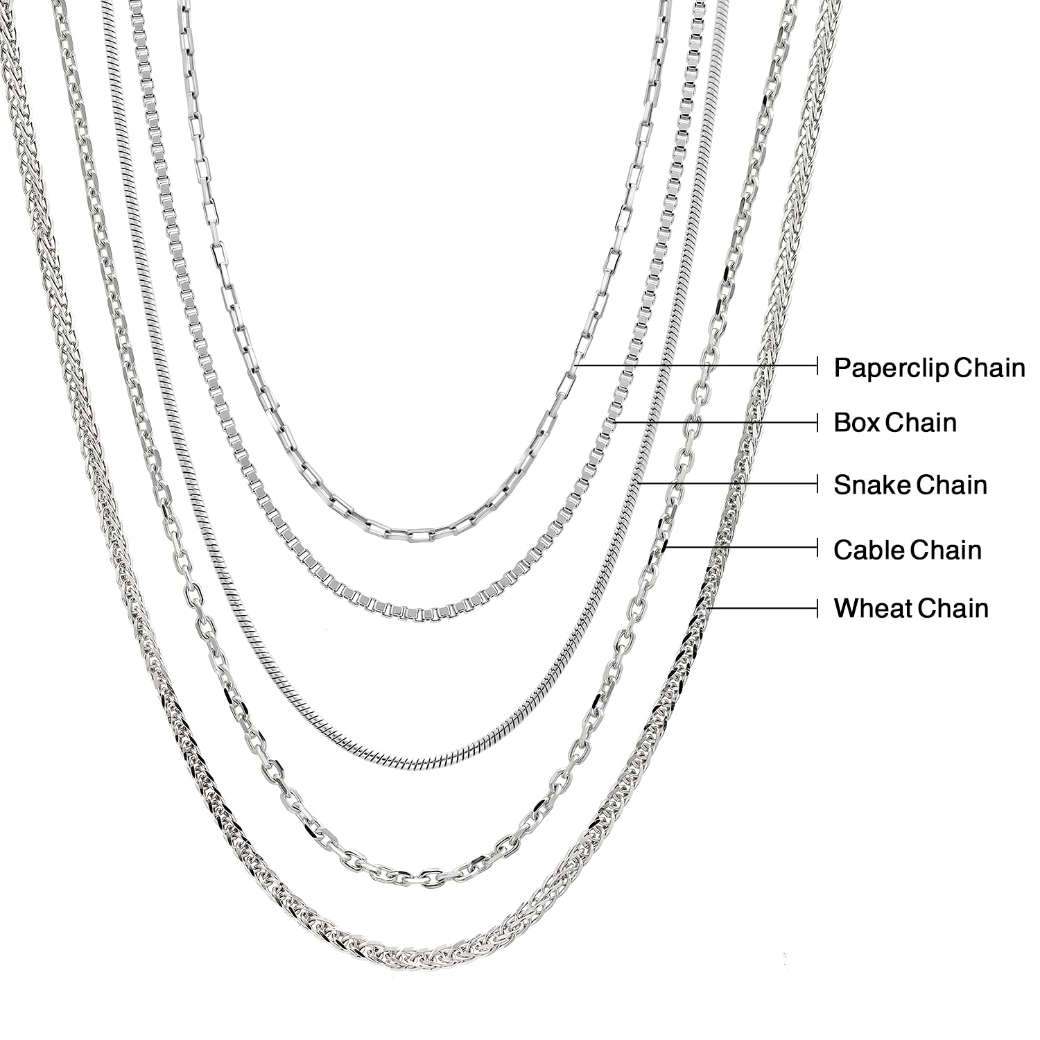 Gem Stone King 925 Sterling Silver 4MM Round Gemstone Birthstone 3 Hearts Interlock Pendant Necklace For Women with 18 Inch Silver Chain