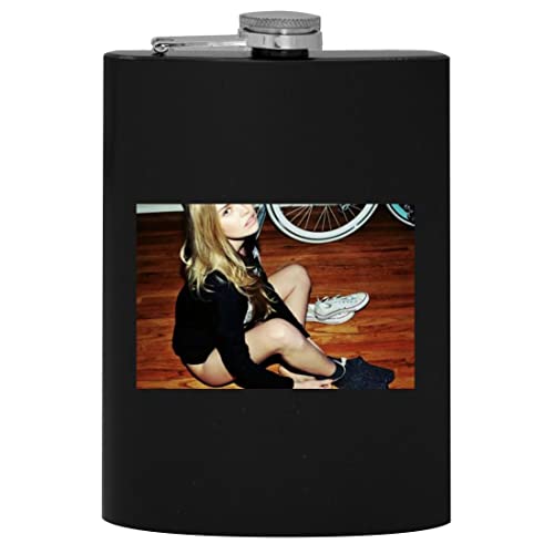 FC Carino B35Y22D63W0485409M07T32C02S27-8oz Black Hip Alcohol Drinking Flask PDI #PIDP485409