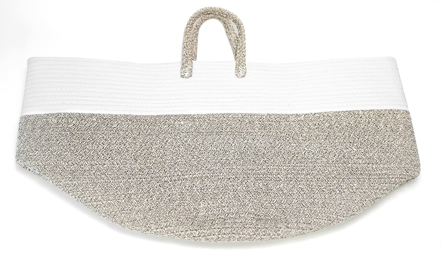 Laundry Basket Organizer, Toy Storage for Nursery 20''x20''x13.4'' Clothes Basket for Kids, Soft Cotton Woven Clothes Storage Bin Large Laundry Hamper for Blankets