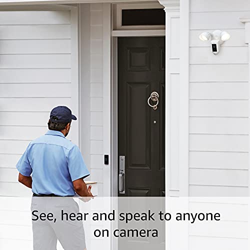 Ring Floodlight Cam Wired Plus with motion-activated 1080p HD video (2021 release), 2-pack, White