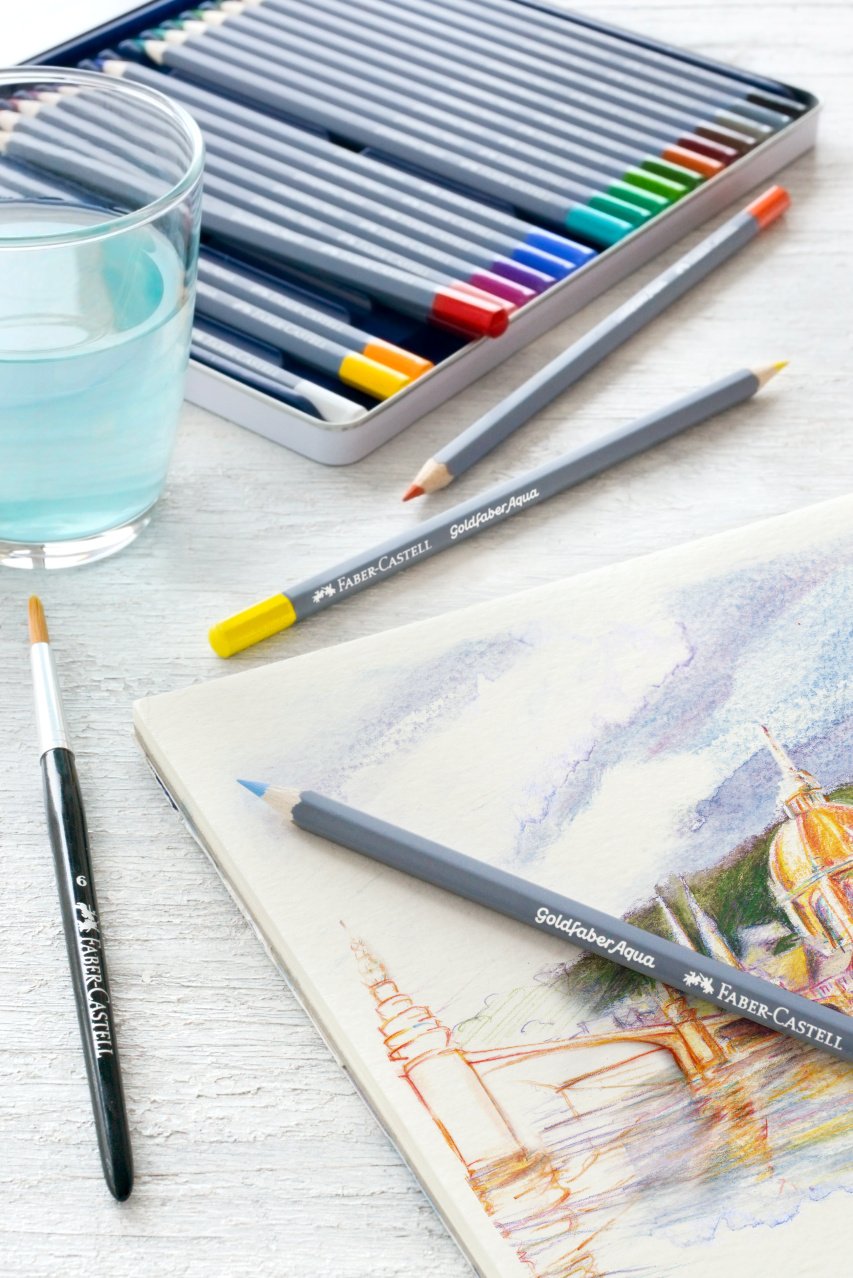 Faber-Castell Creative Studio Goldfaber Watercolor Pencils (24 Count)