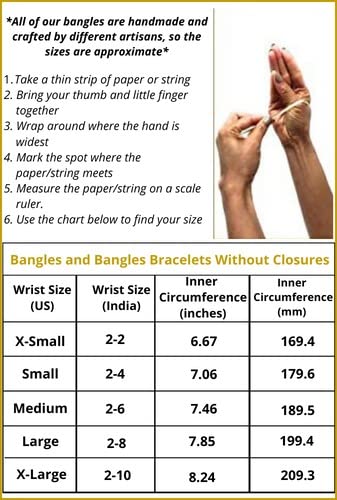 Efulgenz Boho Vintage Antique Ethnic Gypsy Tribal Indian Oxidized Silver Plated Combo Bracelet Bangles Set Jewelry (Silver pack of 2 Sets, 2.4)