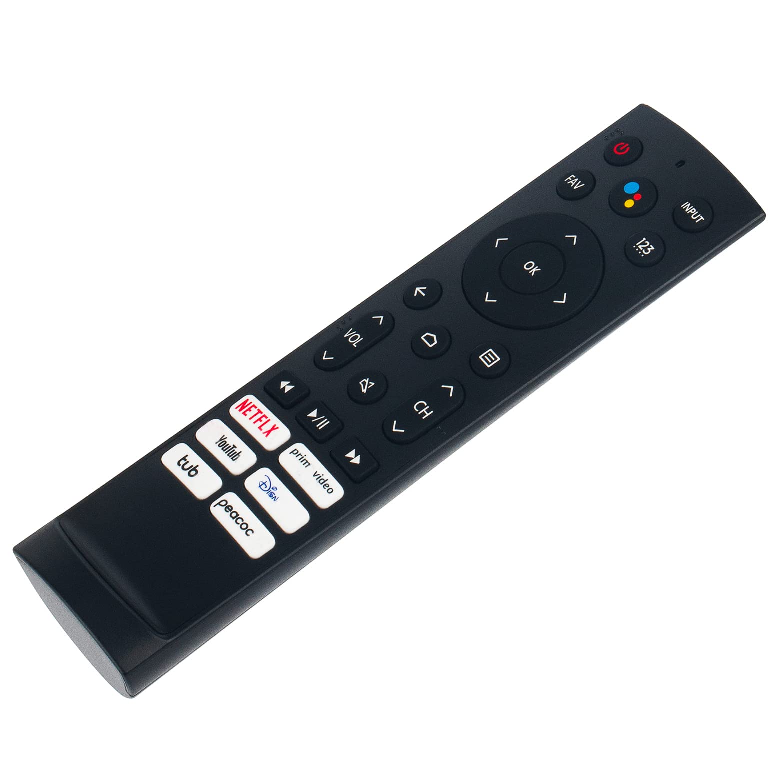 ERF3A90 Replacement Voice Remote Control Commander fit for Hisense Smart TV 75A66FUA 65A53FUA 50A53FUA 43A53FUA 65A66FUA 55U7G 75U7G 65U7G 65U6K 55A76K 55U6K 75U6K 75A76K