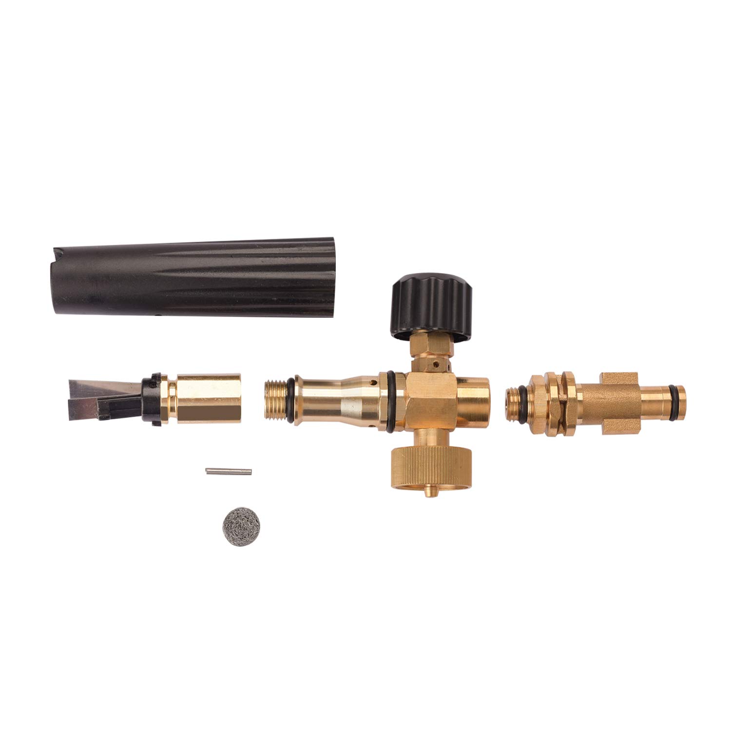DUSICHIN DUS-115 Foam Cannon Lance for Sun Joe Adjustable Snow Soap Sprayer Sunjoe SPX Pressure Washer Gun Jet Wash Brass Quick Connector 33Oz Container