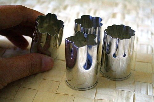 JapanBargain, Japaneses Cookie Cutters Vegetable Sandwich Cutters Food Molds Bento Box Accessories Made in Japan, Stainless Steel, 4pc Set