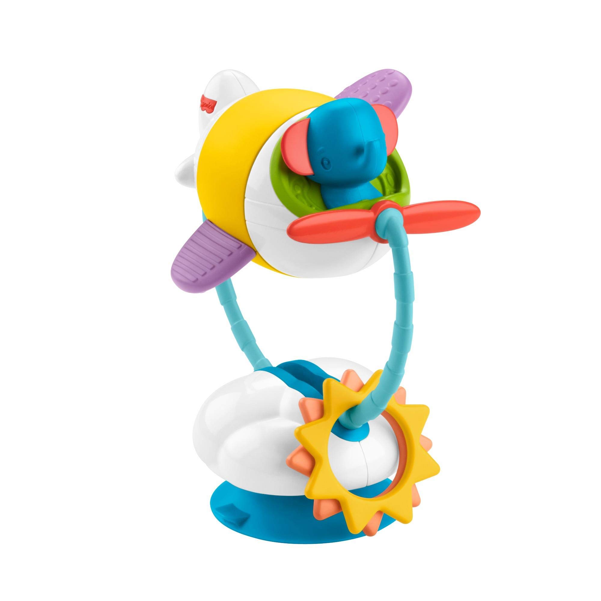 Fisher-Price Total Clean Activity Plane, Dishwasher-Safe high Chair Suction Cup Baby Toy