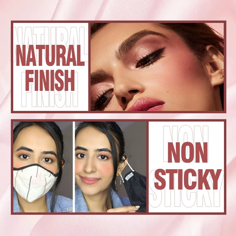 Face Blush Make-Up Pigmented Natural-looking Liquid Cheek Blusher Cream Gel, Long Lasting, Lightweight, Blendable, Cruelty Free Sace Lady Women Makeup, 0.14Fl Oz (CUP CAKE)