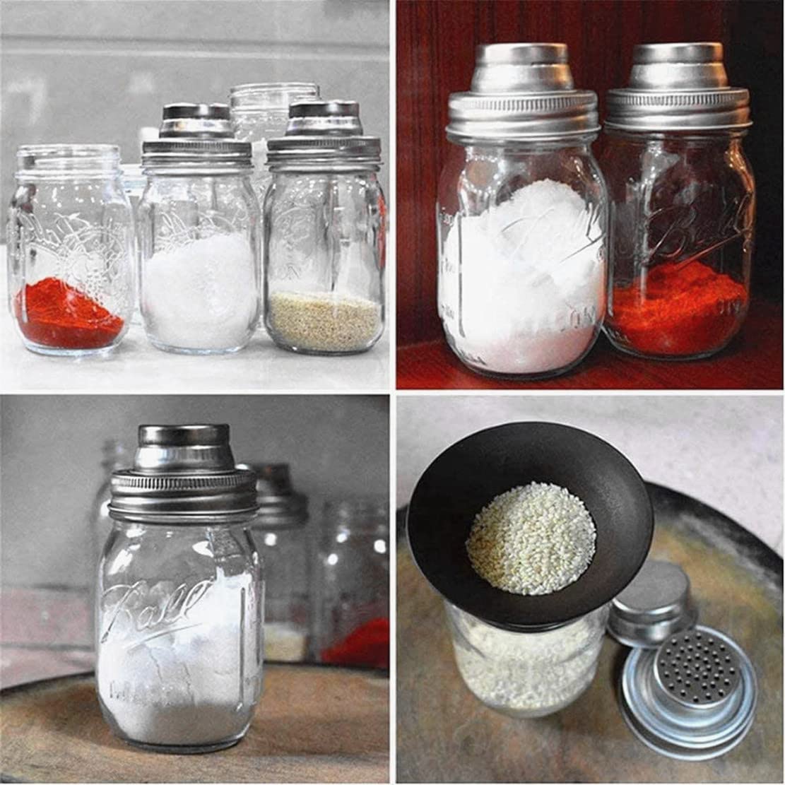 Mason Jar Canning Sealing Shaker Strainer Lid 316 Stainless Steel Wide Mouth Sprouting Lids Screen Mesh Strainer Lid for Salad Sprouts Alfalfa Broccoli Seeds Sprouter Kit Rust-Proof