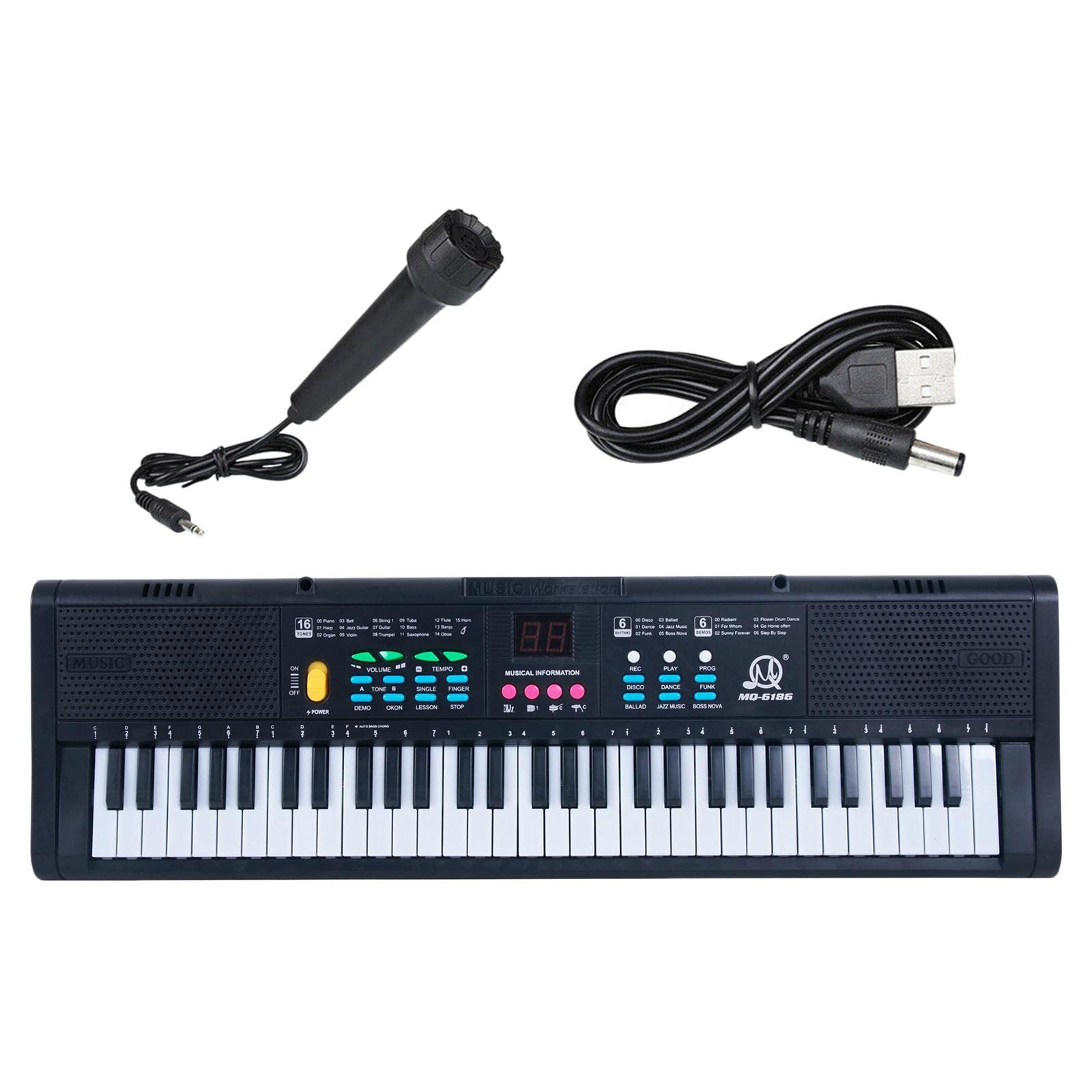 harayaa Digital Music Piano Keyboard Portable Musical for Beginner Stage Gifts