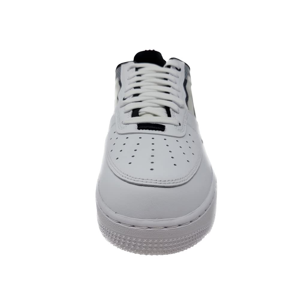 Nike Air Force 1 React Mens, White/White-Black-Pink Spell, 11 M US