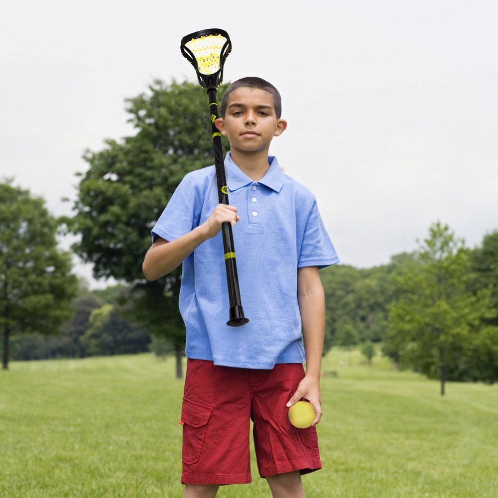 Domination 33" Indoor/Outdoor Lacrosse Mini Stick by Crown Sporting Goods, Black