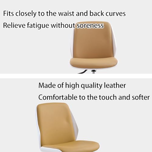 Ergonomic Office Chair, Office Chairs Piano Paint Modern Leather Executive Office Chair Comfortable Office Computer Swivel Chair (Color : B)