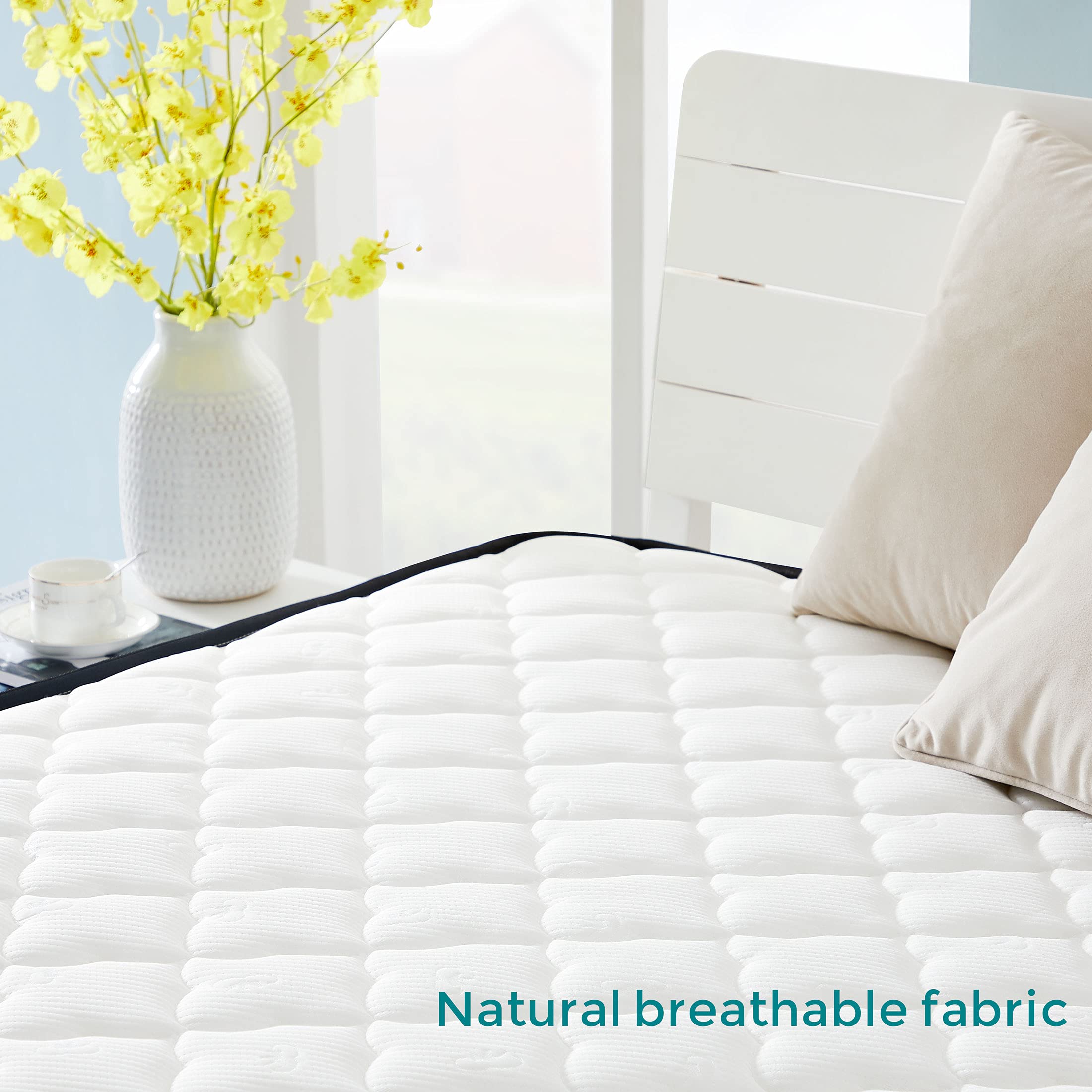 Generic 10 Inch Memory Foam Mattress, Queen Innersping Hybrid Mattress, Medium-Firm Feel, Innerspring Hybrid Mattress Pressure Relief Bed in a Box CertiPUR-US Certified