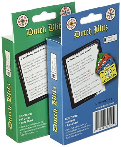 Dutch Blitz: Original and Expansion Combo, Fast Paced Card Game, Fun for Everyone, Great Family Game, Combine Packs to Play With 2-4 Players, For Ages 8 and Up
