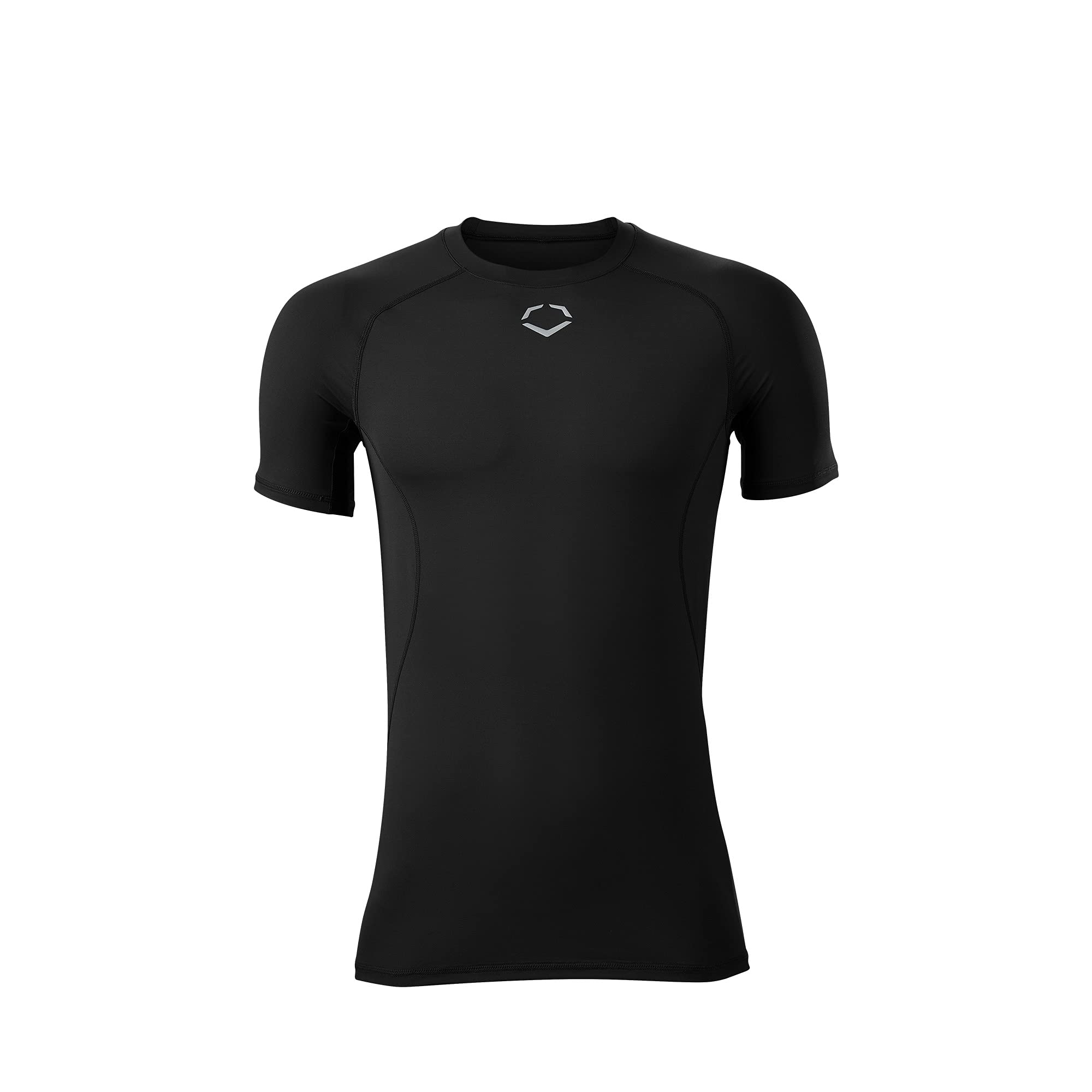 EvoShield Men's Short Sleeve, Grey/Scarlet, 2X-Large