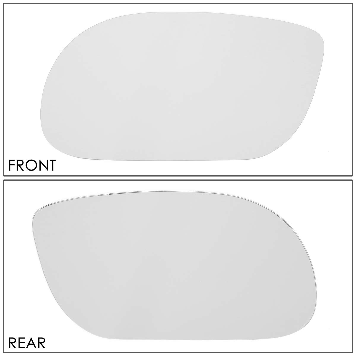 DNA MOTORING SMP-046-L Factory OE Style Left/Driver Side Door Rear View Mirror Glass Lens [Compatible with 98-05 Buick Park Avenue]
