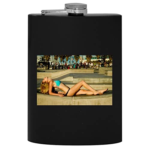 FC Carino B35Y22D63W0734623M07T32C02S27-8oz Black Hip Alcohol Drinking Flask PDI #PIDP734623