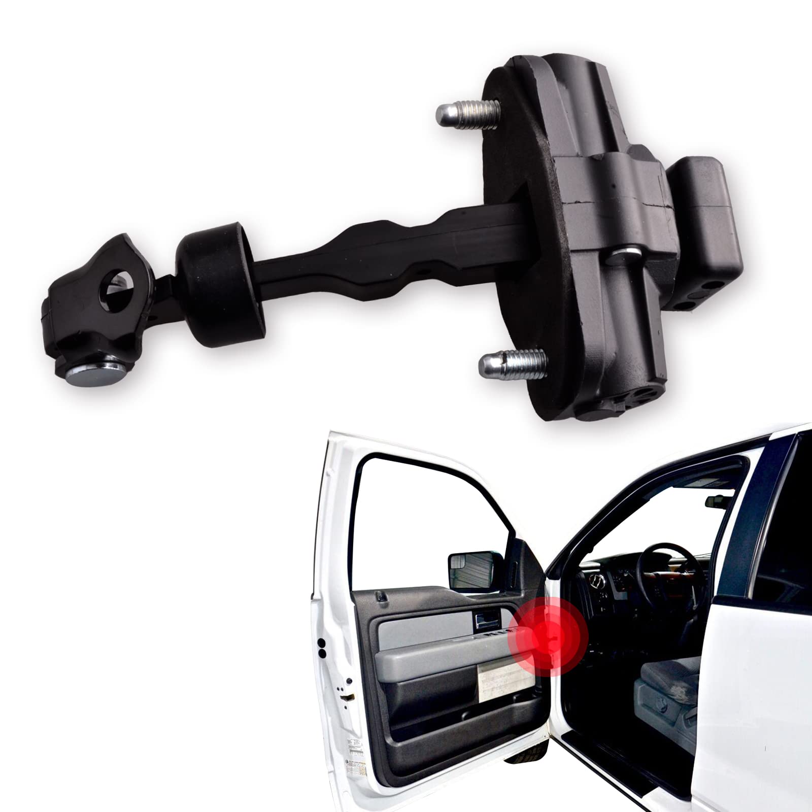 GrteRokky Door check arm Compatible for Ford F150 2009-14 Lincoln Mark 2010-14 Front Left&Right Door check assembly replacement 9L3Z1522886A