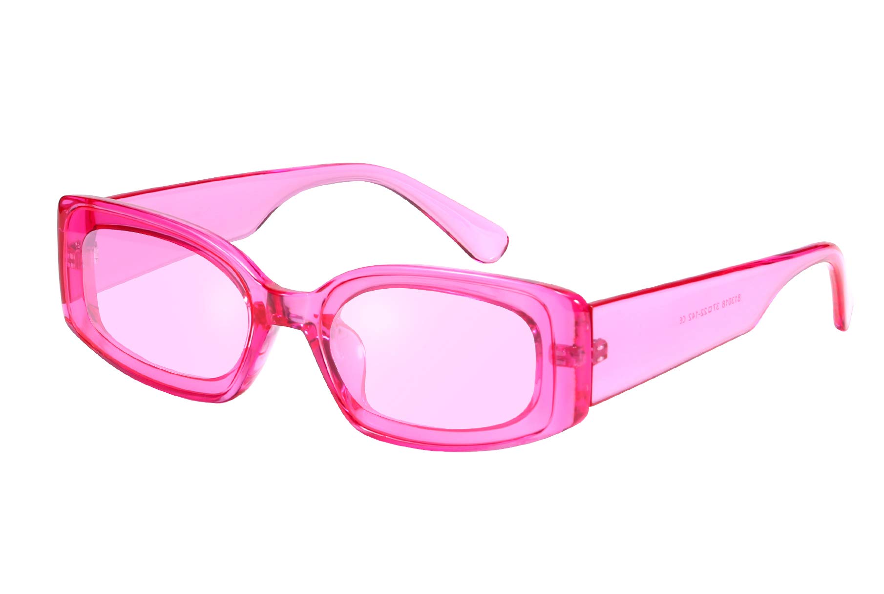 FEISEDY Retro Rectangle Sunglasses Women Men Vintage 90s Small Glasses Thick Narrow Fashion Y2K Plastic Glasses B2462
